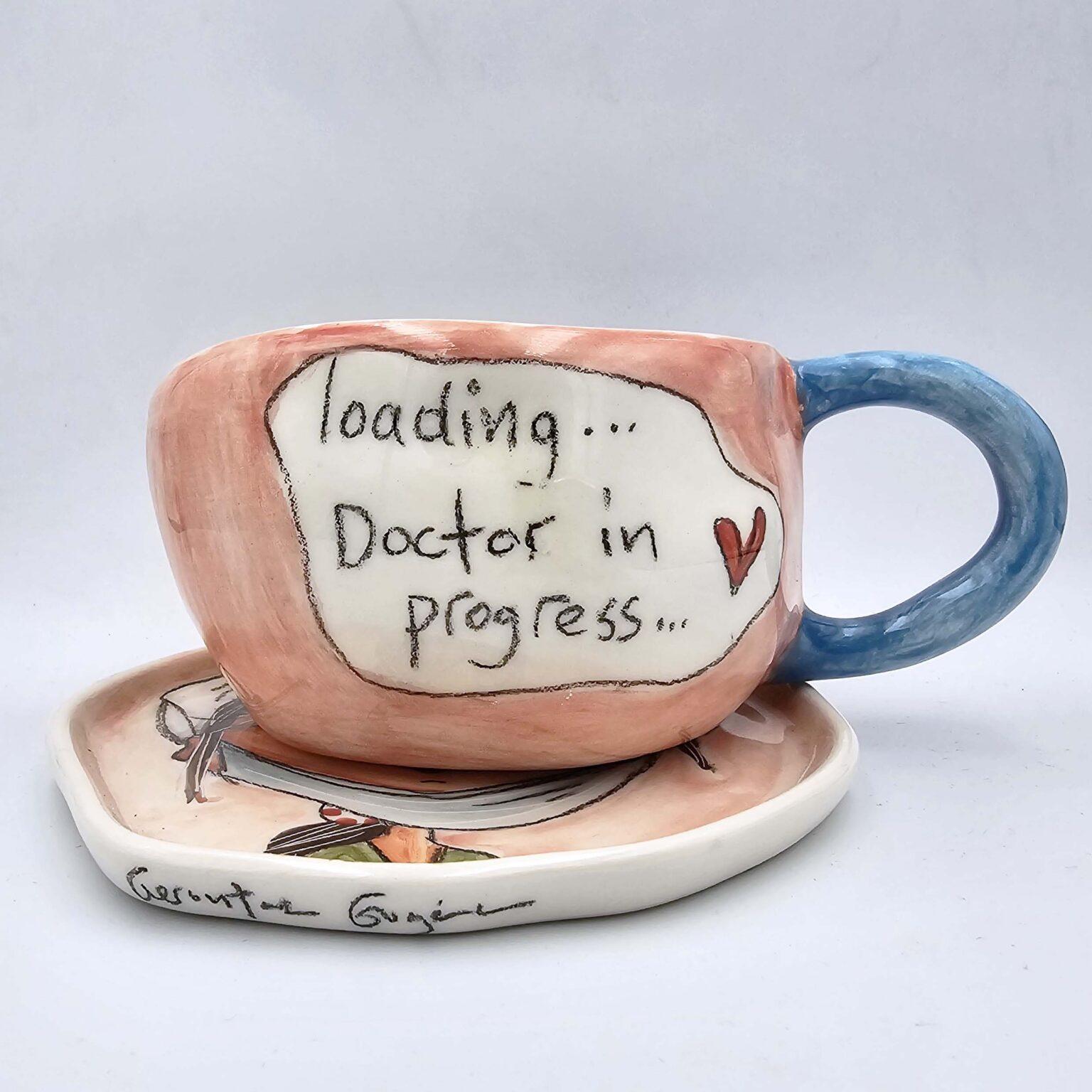 Tea cup with saucer - Future doctor - Eugenia Gerontara